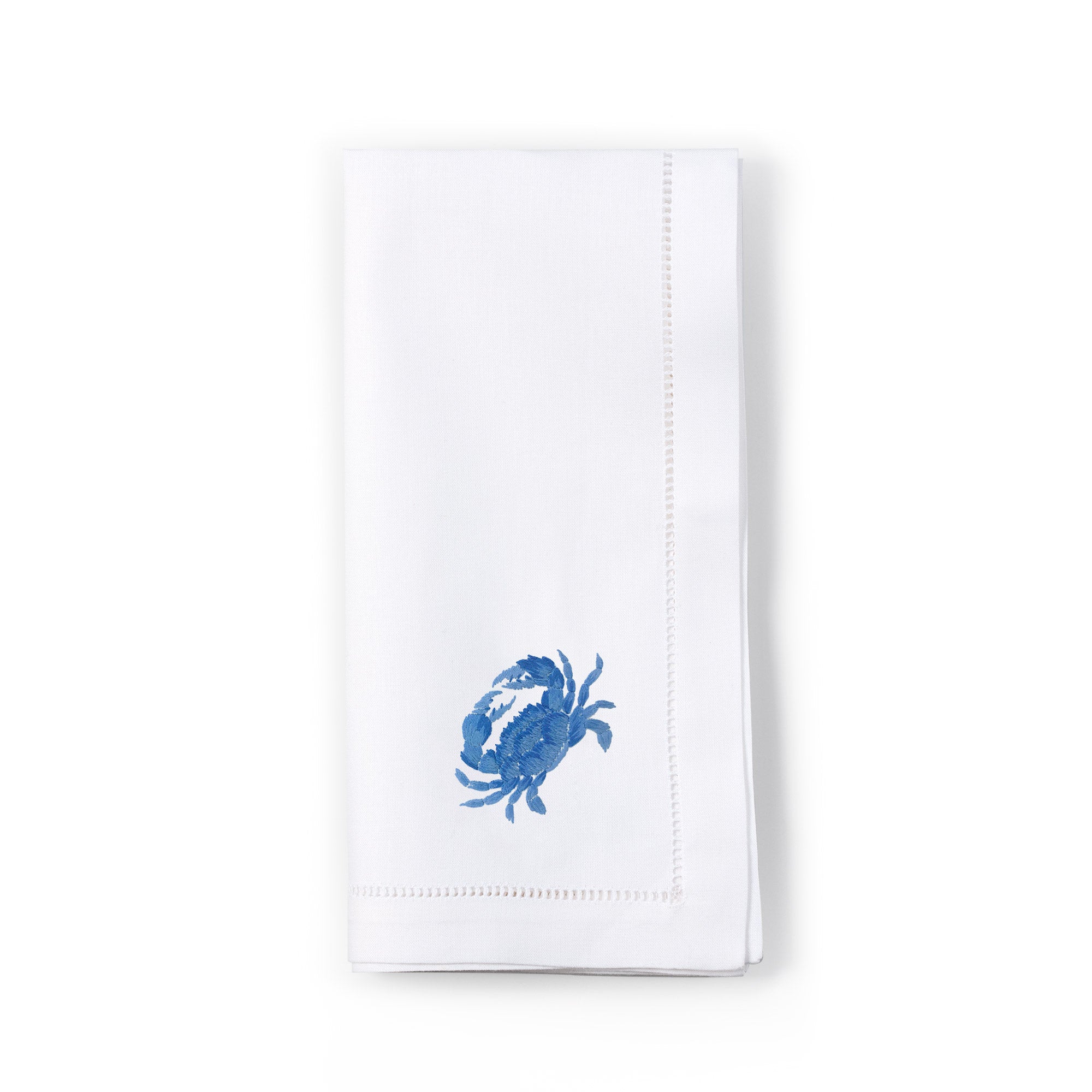 Yengeç Nakış İşlemeli Peçete - Mavi – Haremlique TR